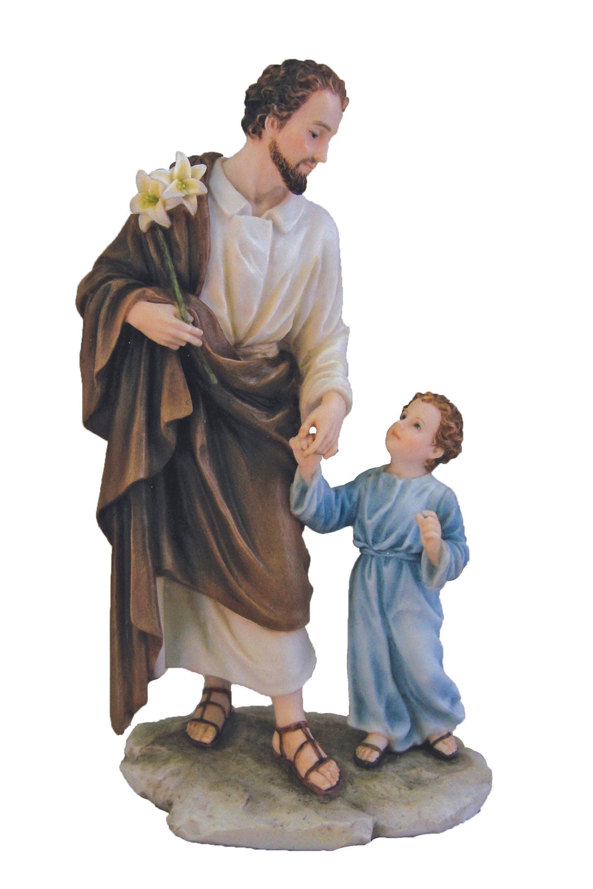 SR-75952-C St. Joseph & Child in Color 9" — Acadian Religious