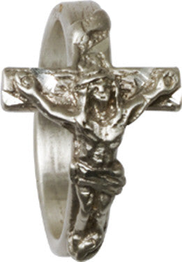 Sterling Crucifix Ring — Acadian Religious