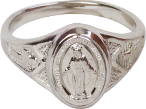 Miraculous Medal Ladies Ring — Acadian Religious