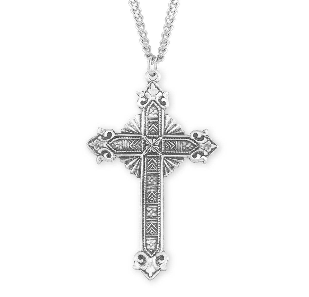 Sterling Silver Ornate Cross - S378624 — Acadian Religious