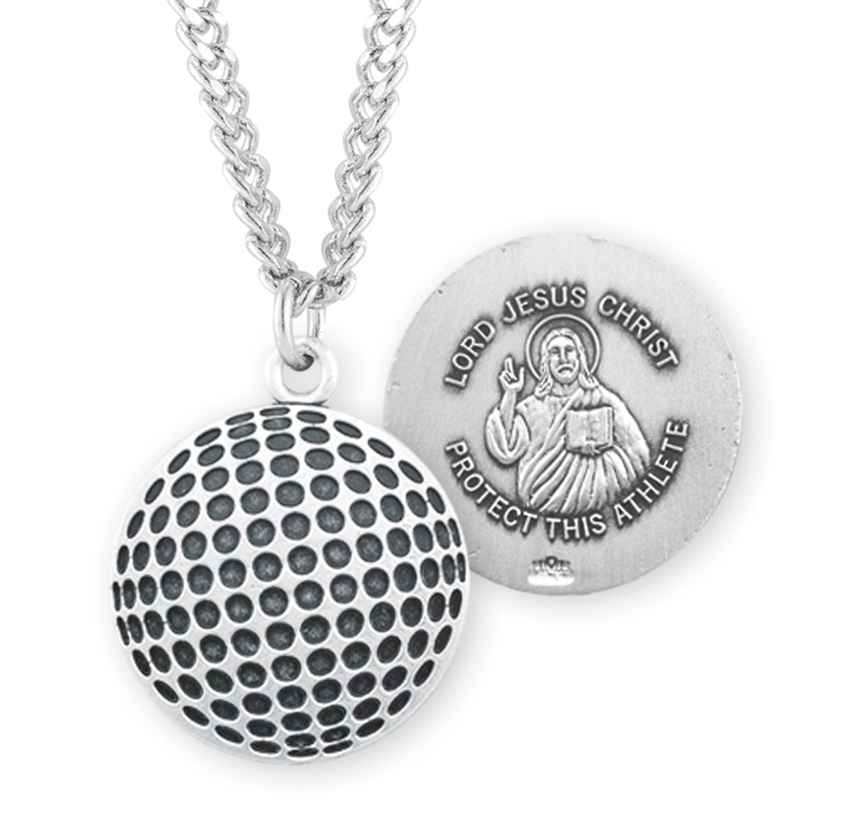 Lord Jesus Christ Sterling Silver Golf Athlete Medal - S707624 ...