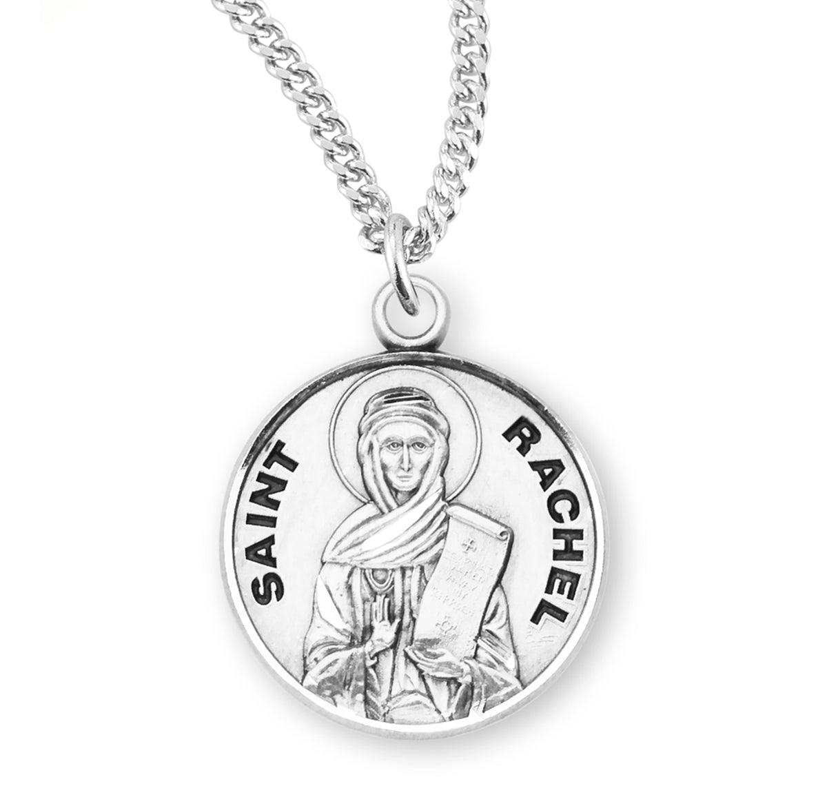 Patron Saint Rachel Round Sterling Silver Medal - S977518 — Acadian ...