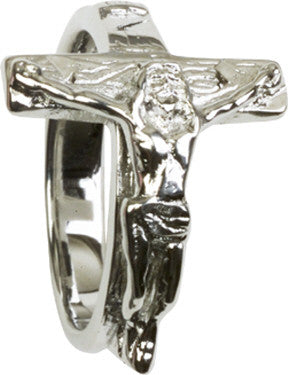 Sterling Crucifix Ring — Acadian Religious